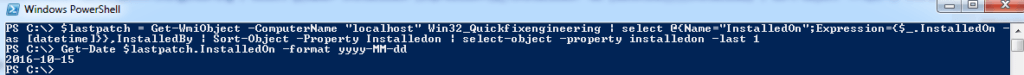 Get Last Patch Date Remotely Using PowerShell – iTomation Get Last Patch Date Remotely Using PowerShell – iTomation