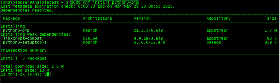How to Install Ansible on AlmaLinux 9.2 using PIP – iTomation