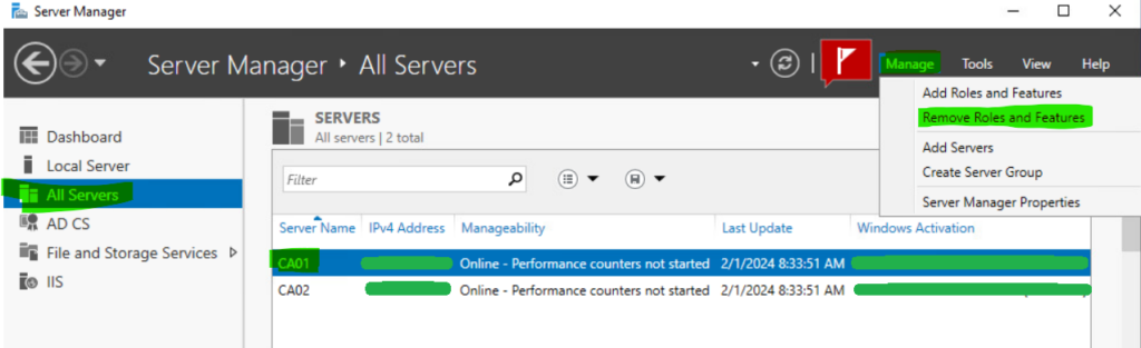 Migrate Microsoft CA to New Server – iTomation