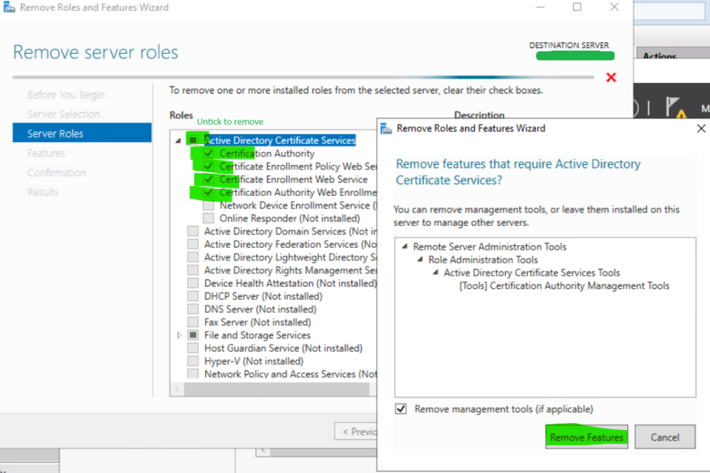 Migrate Microsoft CA to New Server – iTomation
