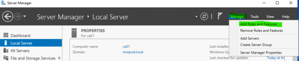 Migrate Microsoft CA to New Server – iTomation