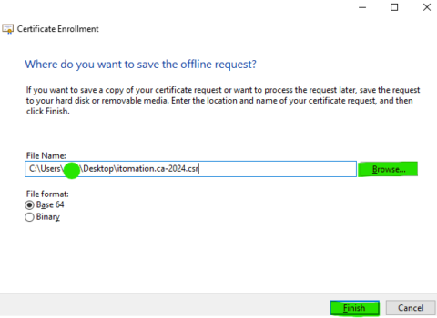 Generate CSR on Windows Server – iTomation